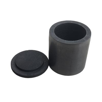 China Sales High Temperature Smelting Cylindrical Carbon Crucible with Lid and Fine Structure for sale