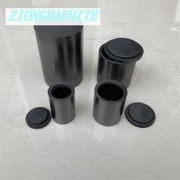 China Sales High Temperature Smelting Cylindrical Carbon Crucible with Lid and Fine Structure for sale