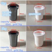 China 300g 700g 1KG 2KG High Pure Graphite Crucible Quartz Coat for Melting Gold and Silver for sale