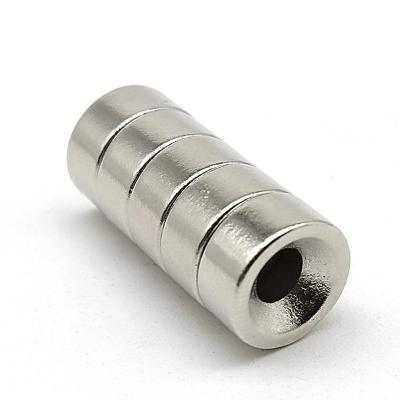 China Powerful n35 n42 n52 permanent neodymium magnet disc countersunk for wind generators for sale