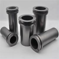 China High Purity Pyrolytic Carbon Crucible for Induction Furnace Refractory 3kg 4kg 5kg for sale