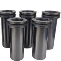 China High Purity Pyrolytic Carbon Crucible for Induction Furnace Refractory 3kg 4kg 5kg for sale