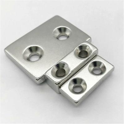 China Square Hole Strong Magnetic Countersunk Block Magnet for Permanent Decoiling Processing for sale