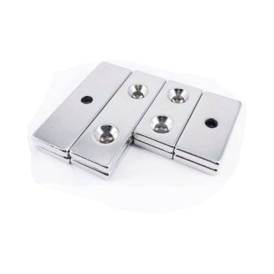 China Get Your Hands on Our Sample Permanent Neodymium Bar Magnet with Holes for sale