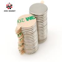 China Super Strong Magnetic Force 3M Adhesive Disc Magnets for Customized Industrial Needs for sale