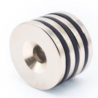 China Customized Acceptable N35 Silver Neodymium Annular Magnet for Your Plan for sale