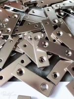 China Customized N35 N42 N52 Neodymium Magnet with Square Double Hole and Countersunk Head for sale