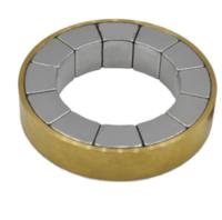 China NdFeB Magnet Composite Arc Segment for High Tolerance Permanent Curved Halbach Magnet for sale