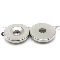 China Tolerance about /0.05mm N35 N50 N52 Ndfeb Magnet Rare Earth Disc Magnet with Hole for sale