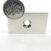 China Acceptable Customized N52 Ndfeb Rare Earth Block Countersunk Neodymium Magnet for sale