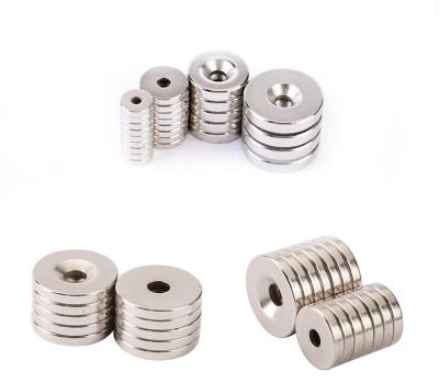 China Customized Manufacturers High Grade N35M-N50M Silver Coated Uni Pole Radial Ring Magnet for sale