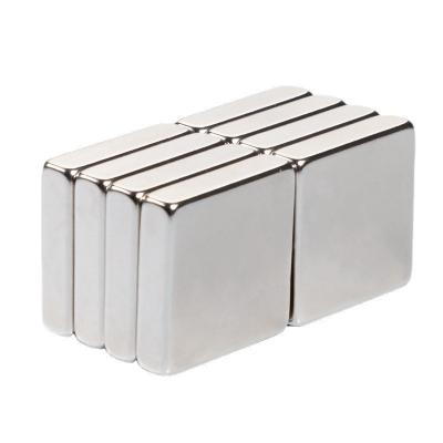 China Customized Acceptable Large rectangular magnet block with super strong magnetic force for sale