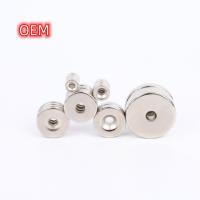 China Tolerance /-0.01-0.05mm N35 Round Neodymium Magnets with Holes ISO9001 2008 Certified for sale