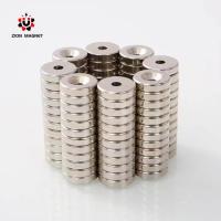 China Neodymium Magnetic N35 N52 Round Disc Magnet with Center Screw Golden Tolerance ±5% for sale