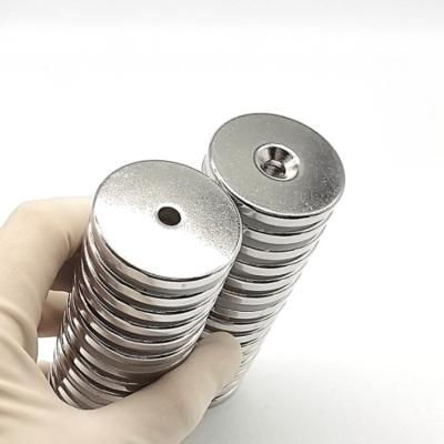 China Composite NdFeB Magnet Round Neodymium Disc Countersunk Magnets for Sensors for sale
