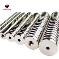 China You Could Freely Choose Superior Round Neodymium Disc Magnet with Center Screw for sale