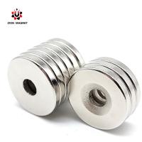 China You Could Freely Choose Superior Round Neodymium Disc Magnet with Center Screw for sale