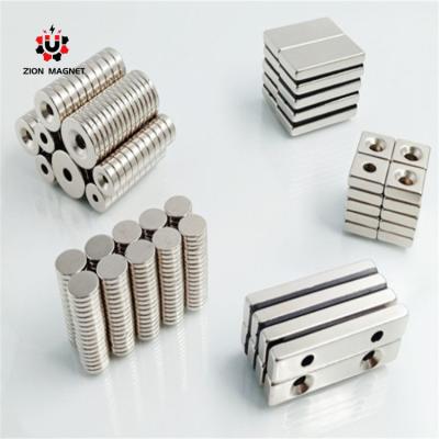 China Certified N35SH-N45SH Grade Neodymium Magnet with Hole Custom Made in Various Shapes for sale