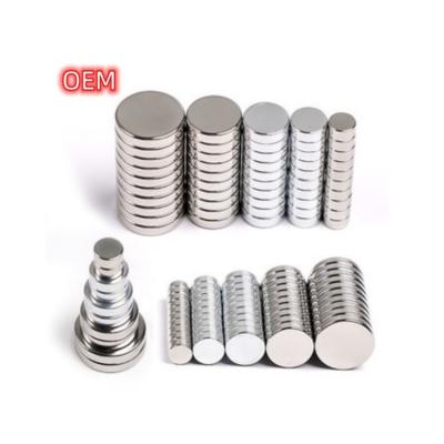 China N52 Rare Earth Magnets with ISO9001 2008 Certification in Round Disc Neodymium Magnets for sale