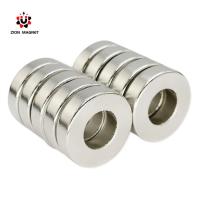 China Customizable Neodymium Ring Magnet with Magnetization Direction Through Thickness for sale
