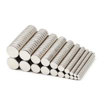 China Coating Silver N35 N38 N42 N50 N52 Super Strong Ndfeb Magnet Small Disc Neodymium Magnets for sale