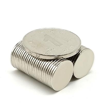 China Rare Earth Grade N35H-N48H Neodymium Magnetic Thin Disc Magnets with Powerful Strength for sale