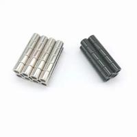China Silver Coated Industrial Magnet Super Strong Permanent Rare Earth Small Cylinder Neodymium Magnet for sale