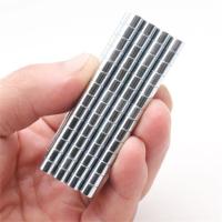 China Silver Coated Industrial Magnet Super Strong Permanent Rare Earth Small Cylinder Neodymium Magnet for sale