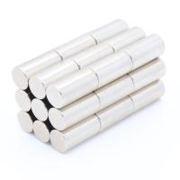 China Nickel Coating N52 Cylinder Neodymium Magnet for Wind Turbine Custom Size for sale