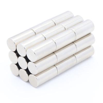 China Nickel Coating N52 Cylinder Neodymium Magnet for Wind Turbine Custom Size for sale
