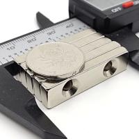 China Composite NdFeB Magnet N52 Super Long Rectangular Neodymium Countersunk Magnet Permanent for sale