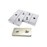 China Composite NdFeB Magnet N52 Super Long Rectangular Neodymium Countersunk Magnet Permanent for sale