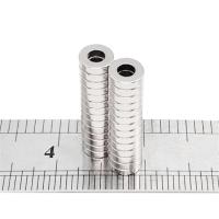 China Ni-Cu-Ni Coated Rare Earth Strong Magnetic Square Circular Ring Magnet with Tolerance ±5% for sale