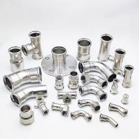 China Welded Stainless Steel Round Press Fit Fittings 15-100mm OD, 50000mm Length for Plumbing Systems for sale