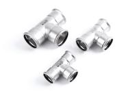 China Stainless Steel Press Fittings 15-100mm OD 1.0-2.0mm Thickness 304 304L 316 316L Grades for sale