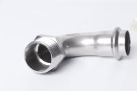China Stainless Steel SS304/316L Press Fittings 15-100mm OD with 1.0-2.0mm Thickness for Plumbing and HVAC Systems for sale