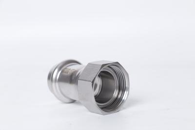 China Stainless Steel Press Fit Pipe Fittings 15-100mm OD, 1.0-2.0mm Thickness for Industrial Plumbing Systems for sale