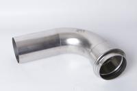 China Stainless Steel Press Fit Pipe Fittings 15-100mm OD 304 304L 316 316L Grades for Industrial Plumbing for sale