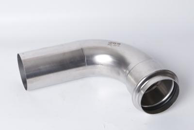 China Stainless Steel Press Fit Pipe Fittings 15-100mm OD 304 304L 316 316L Grades for Industrial Plumbing for sale