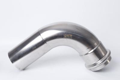 China SS304 316L Stainless Steel Press Fittings 15-100mm OD for Plumbing and HVAC Systems for sale