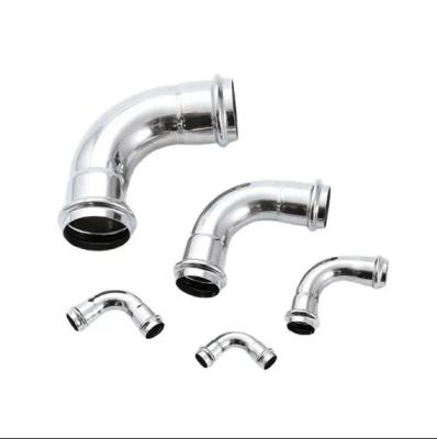 China Stainless Steel Press Fittings 15-100mm OD, 50000mm Max Length, JWWA-G116/G115 Certified for sale