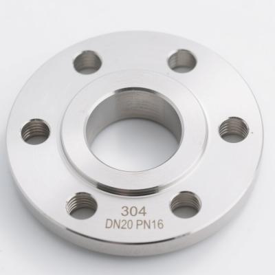 China Round Stainless Steel Flat Flange DN15-DN2000 in SS304/SS316 Grades for Industrial Piping Systems for sale