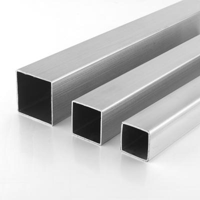 China 304 316 Stainless Steel Square Tube 20x20mm to 200x200mm Hollow Pipe with 0.1-50mm Wall Thickness for sale