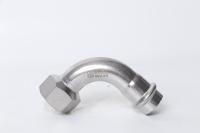China SS304 90 Degree Elbow Male Press Pipe Fitting - 15mm to 100mm OD, 1.0-2.0mm Wall Thickness for sale
