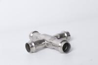 China 304 316L Stainless Steel Press Fittings 15-100mm OD 1.0-2.0mm Thickness for Plumbing HVAC Systems for sale