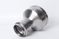 China Stainless Steel Grooved Fittings 15-100mm OD 1.0-2.0mm Thickness for Heating Piping Systems for sale