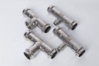 China Stainless Steel Press Fittings 15mm-100mm OD with 1.0mm-2.0mm Thickness for Plumbing and Heating Systems for sale