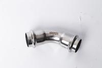 China SS304 Stainless Steel Press Fittings 45 Degree Elbow 15-100mm OD 1.0-2.0mm Wall Thickness for sale