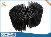 China Anodized Black Aluminum Extrusion Heat Sink Plates 600-2500MT Custom Length for sale