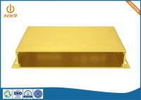 China Golden Anodized Aluminum Extrusion Electronic Enclosure CNC Machined 6000 Series 1.0mm Wall for sale